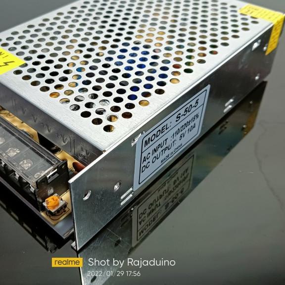 Power Supply 5V 10A Switching PSU SMPS Adapter Running Text Videotron ...