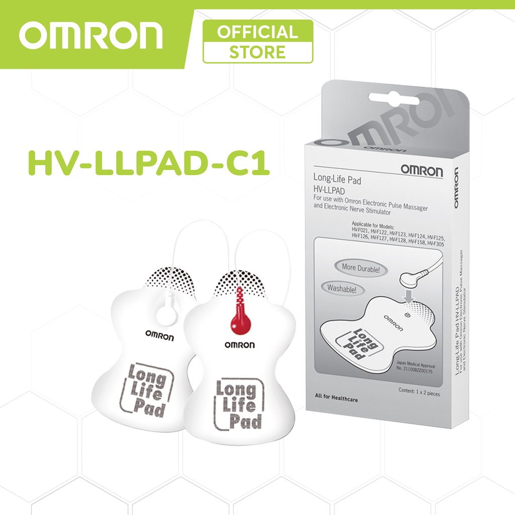 Omron HV-LLPAD-C1 Massager Pads for TENS Electronic Nerve Stimulator Pain Therapy | Shopee ...