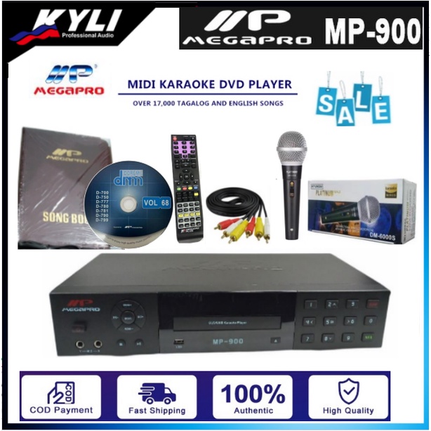 MP Megapro MP-900 Karaoke Player + DVD + Songbook + Remote + wireD ...