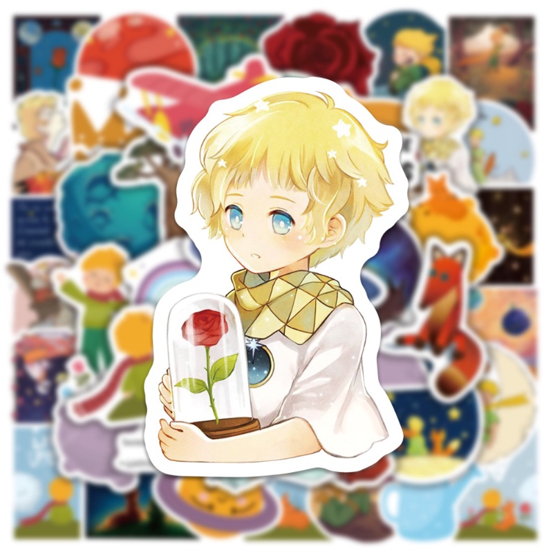 50pcs The Little Prince and Fox Stickers for Kids Cartoon Planet ...