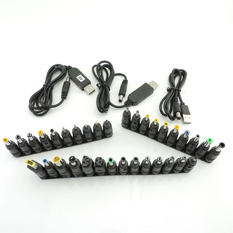 DC 5V to 9V 8.4v 12.6v 12V Step UP Module USB power boost Cable ...