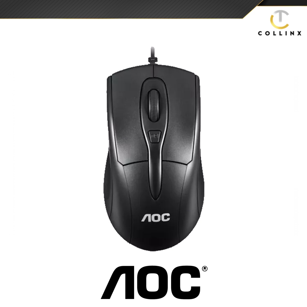 AOC MS110 Wired Optical Mouse | High Performance | Adjustable DPI | For ...