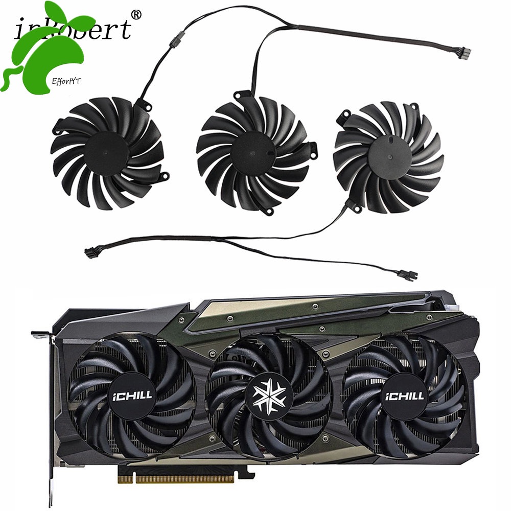 AZJ 85mm CF-12910S Video Card Cooling Fan Replace For INNO3D RTX 3070 ...