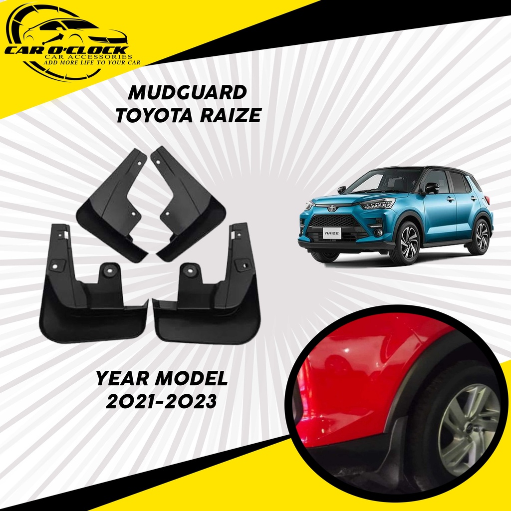 Toyota Raize Mudguard 4pcs (2021-2023) | Shopee Philippines