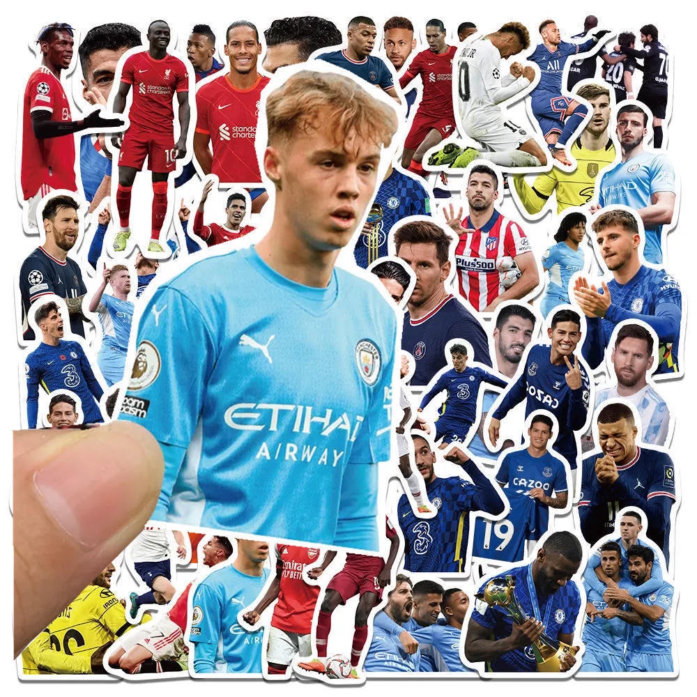 50 Pieces World Cup Football Star Stickers C Rome Sinemal Star ...