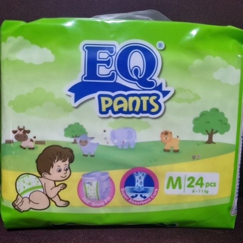 EQ Pants diaper Medium24pcs | Shopee Philippines