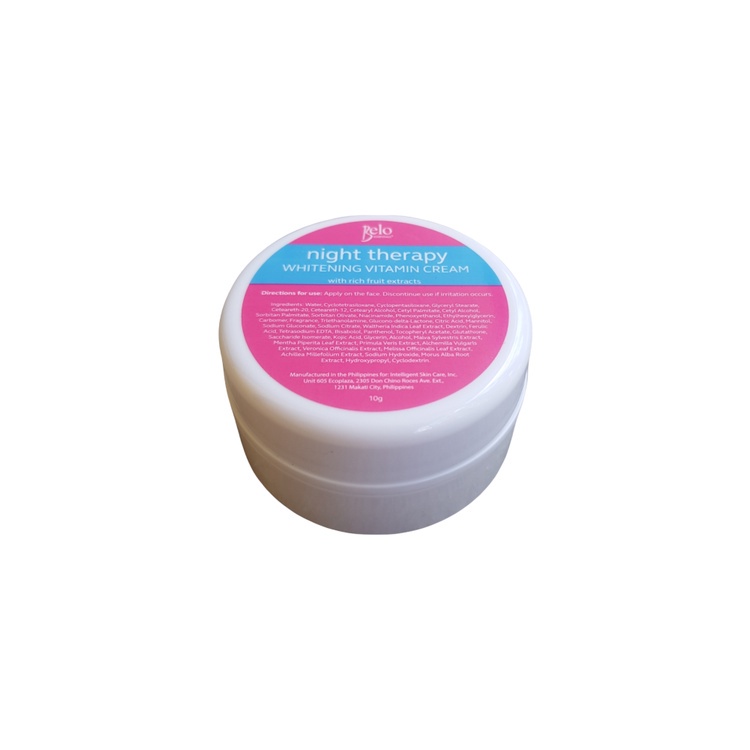 Essentials by Belo Night Therapy Whitening Vitamin Cream 10g | Shopee ...