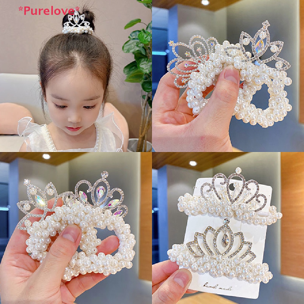 Purelove> Children Crown Headdress Princess Head Ropes Korea New Beads ...