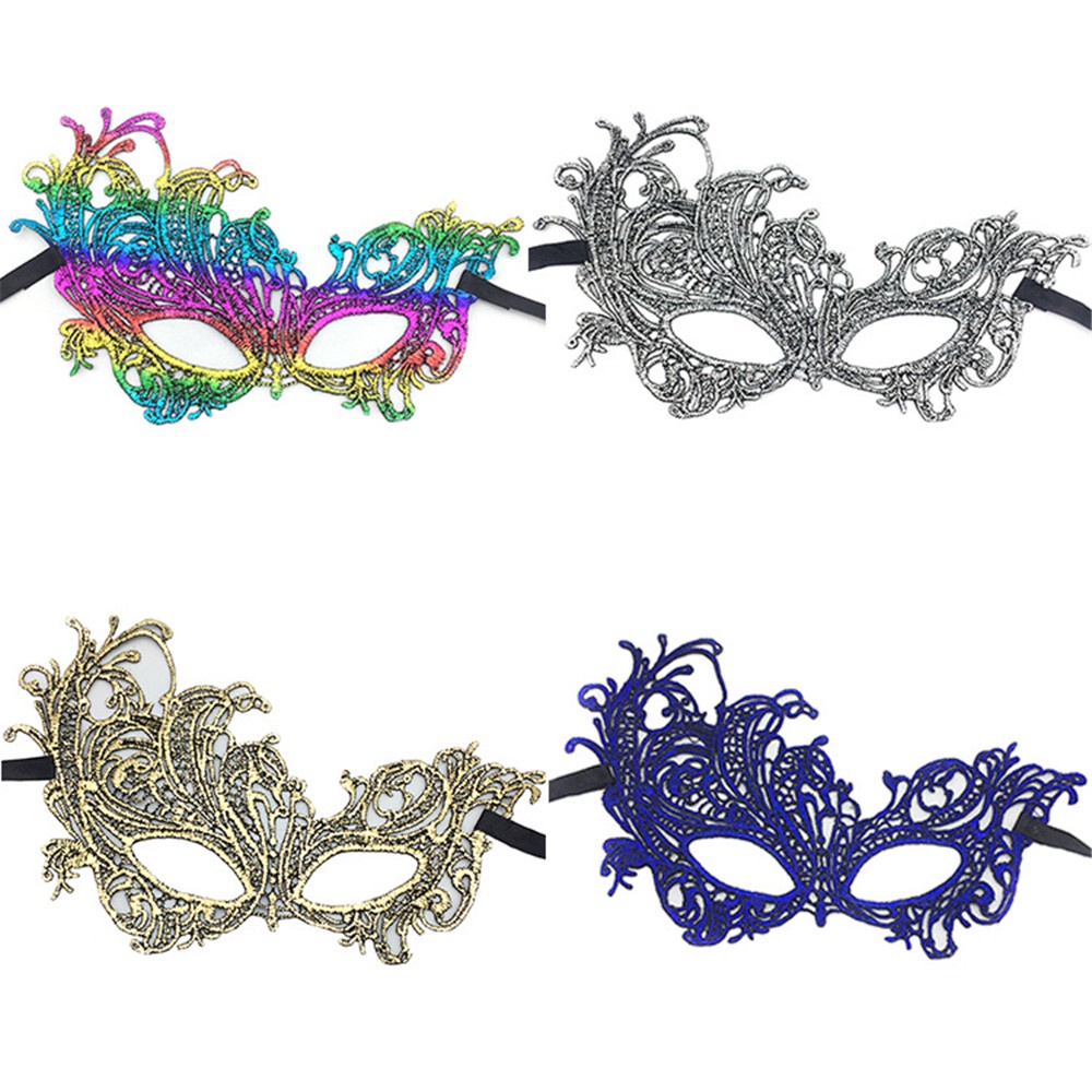 Lace Mask Colorful Gilding Sexy Club Bar Cosplay Masquerade Party ...