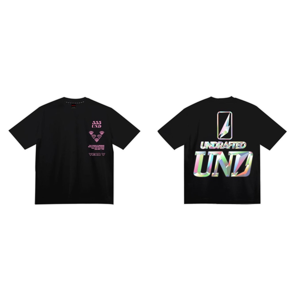 ALL LOCAL BRAND - Undrafted "YEAR V" Men T-Shirt (Black) | Shopee ...