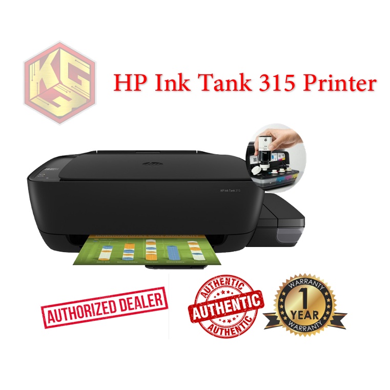 HP Ink Tank 315 AiO CISS Printer - Print, Copy, Scan / HP Ink Tank 115 ...