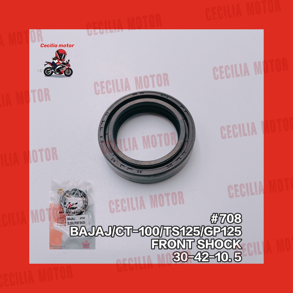 MOTORCYCLE OIL SEAL FRONT SHOCK TMX/XRM/BEAT/CLICK/CB125/RS-100/RAIDER ...