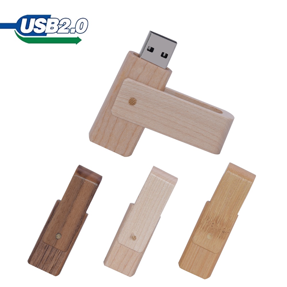 rotatable wood USB 2.0 Wooden memory Stick usb flash drive pen drive ...