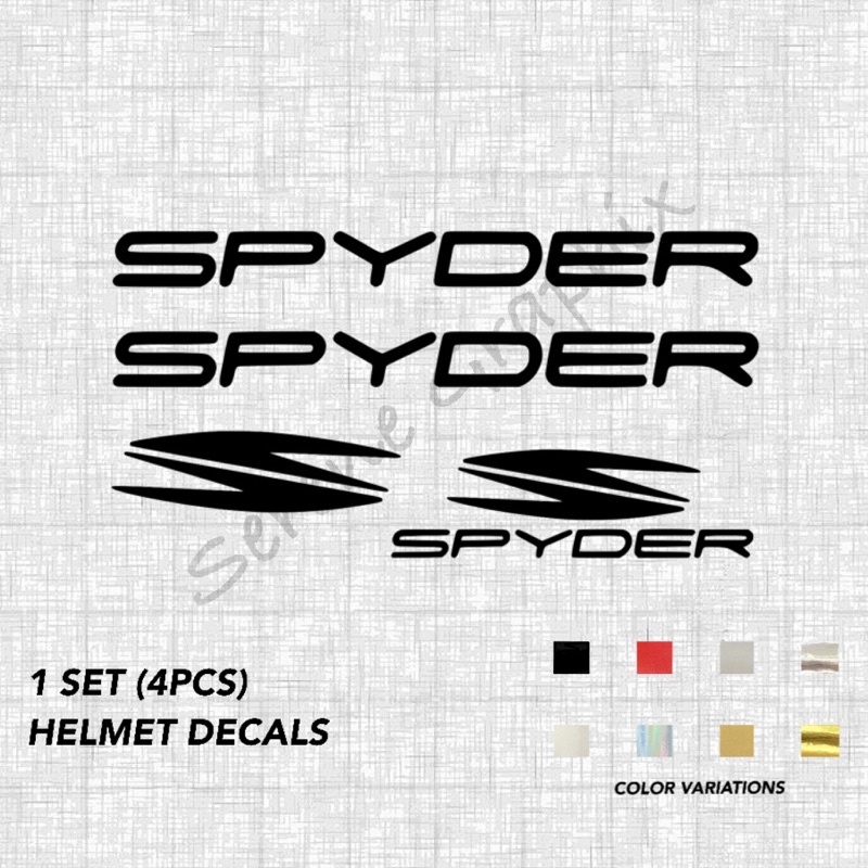 Spyder Helmet Decals set. | Shopee Philippines