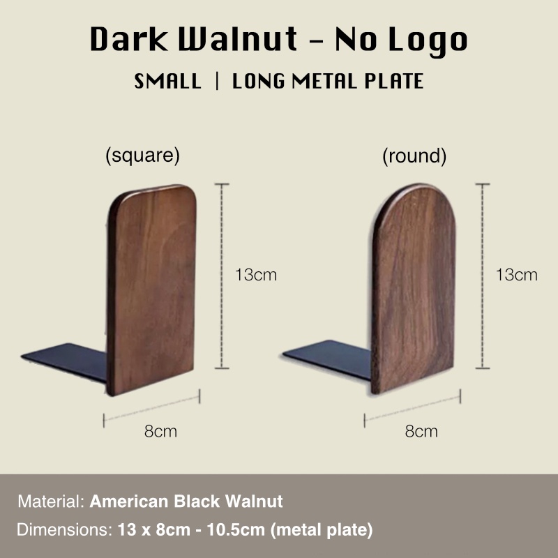 1 piece Wooden Minimalist Bookend Organize Book Desk Wood Book End ...