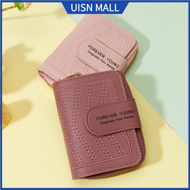 UISN #6114 Korean Wallets Leather Elegant Fashion Ladies Wallet Cute ...