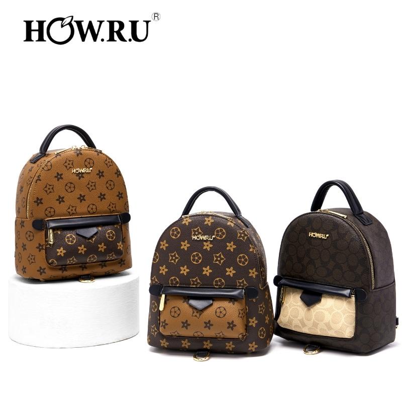 How.R.U Original Backpack Leather For Women Medium | Shopee Philippines