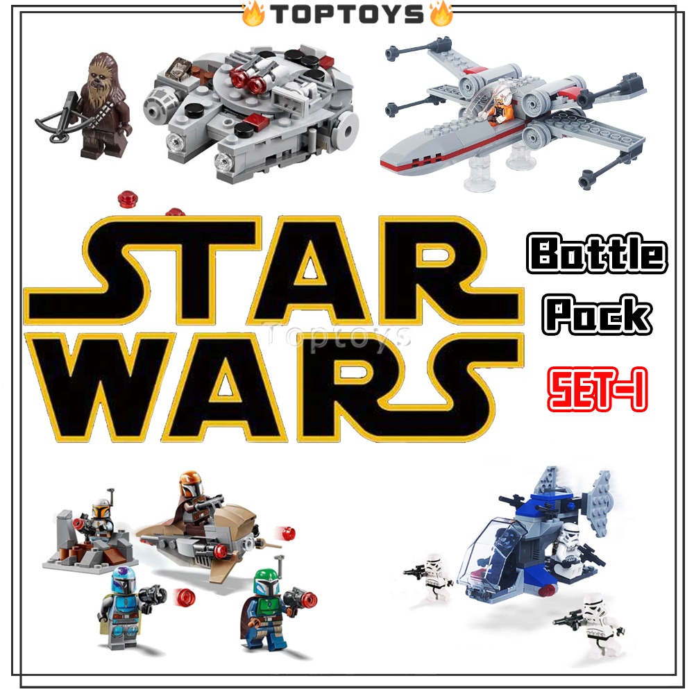 Star Wars Battle Pack (SET-1) Compatible MOC Building Blocks Kids Toys ...