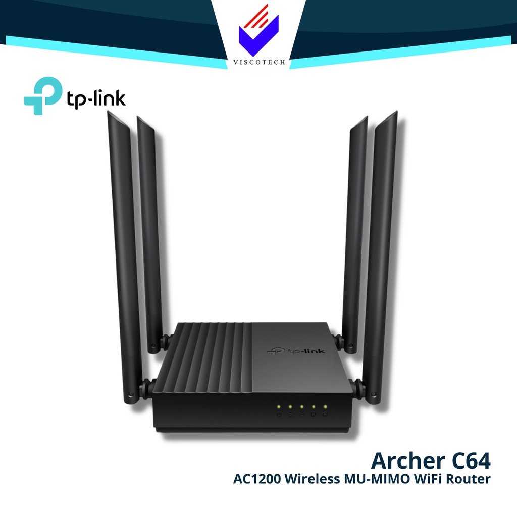 TP-Link ARCHER C64 AC1200 Wireless Mu-Mimo Wi-Fi Router | Shopee ...
