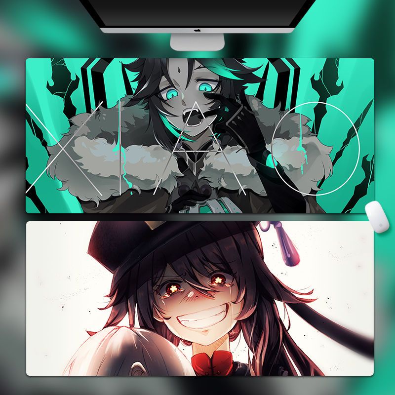 Yuanshen Mouse Pad Oversized Walnut Ganyu Keli Seven Pie Mongolia Clock ...