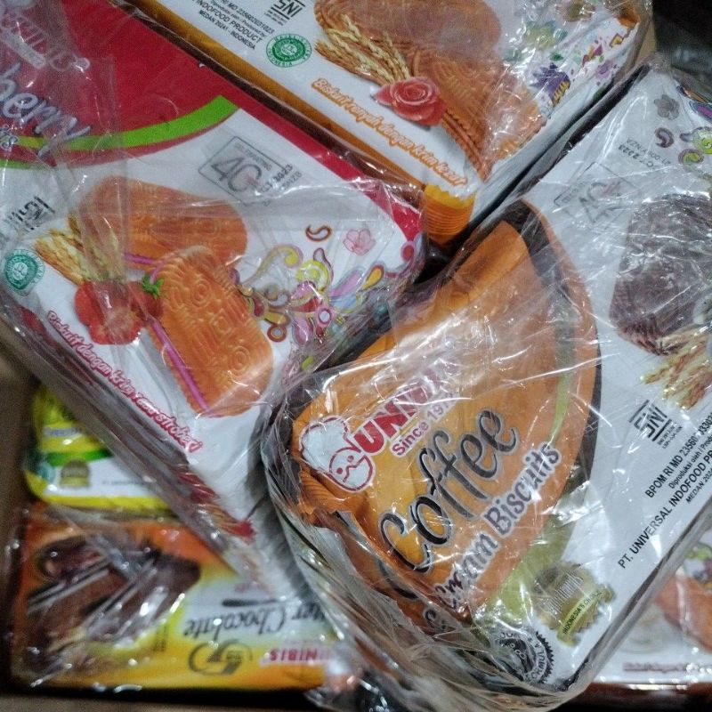 Unibis biscuits with cream in various flavors, price for 1 pack ...