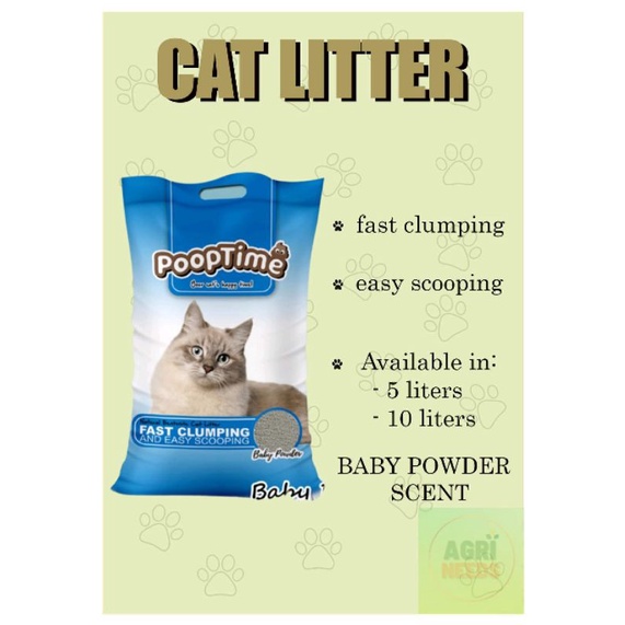 CAT LITTER (5 Liters & 10 Liters) Bentonite Cat Liter by Pooptime ...
