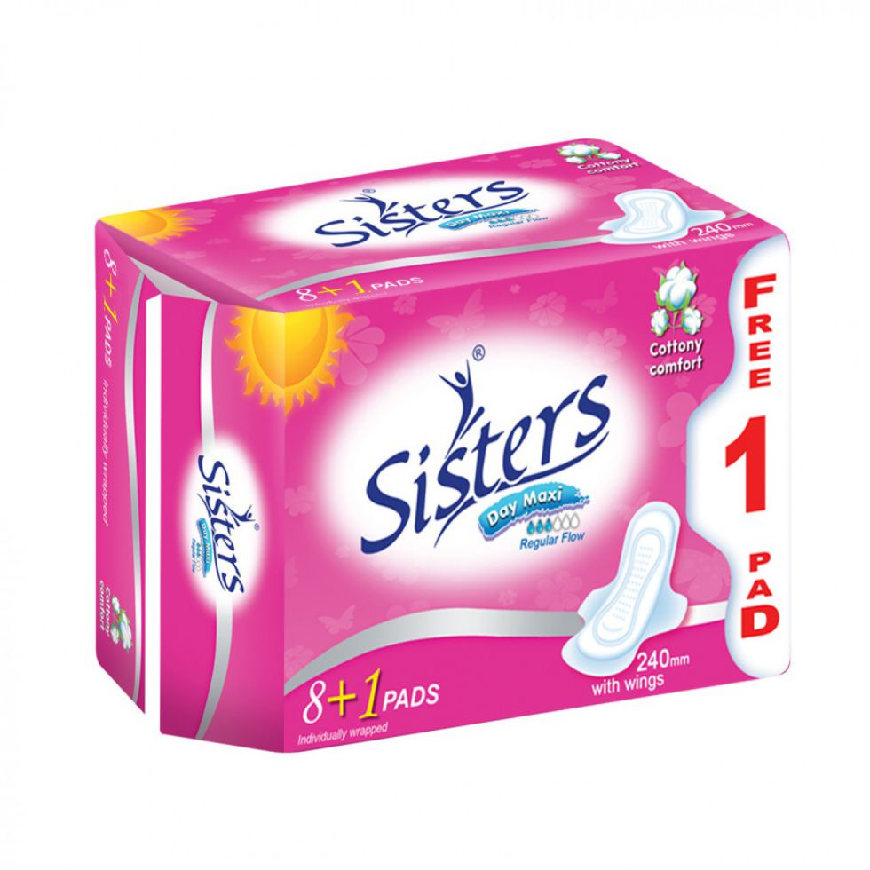 Sisters Sanitary Napkin Silk Floss Day Use 8+1 | Shopee Philippines