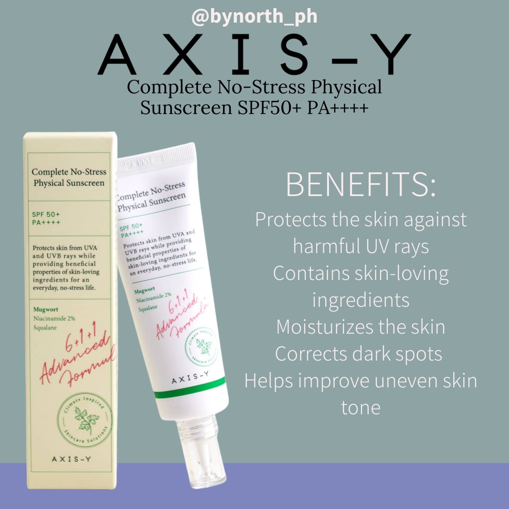 AXIS-Y - Complete No-Stress Physical Sunscreen 50ML SPF50+ PA ...