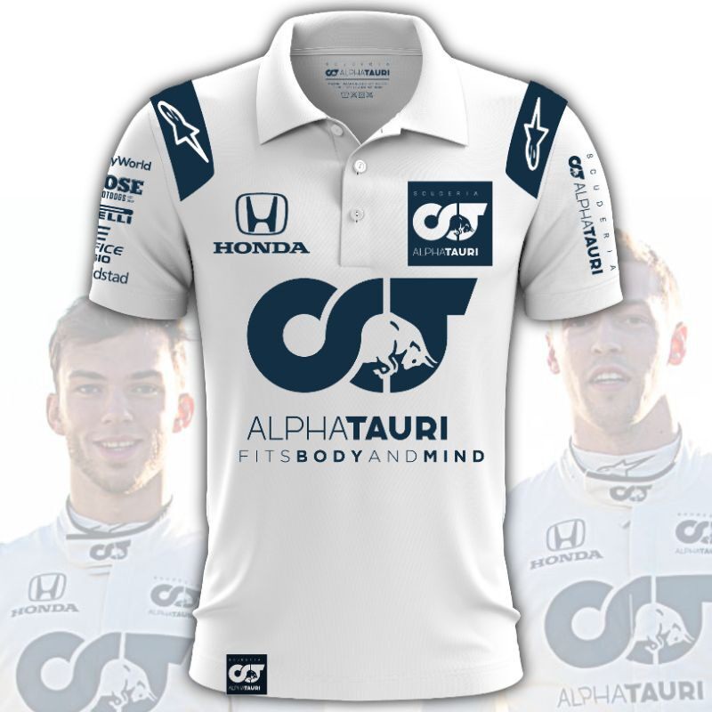 Scuderia Alpha Tauri Honda Red Bull F1 Racing Team Logo Mens Big Size ...
