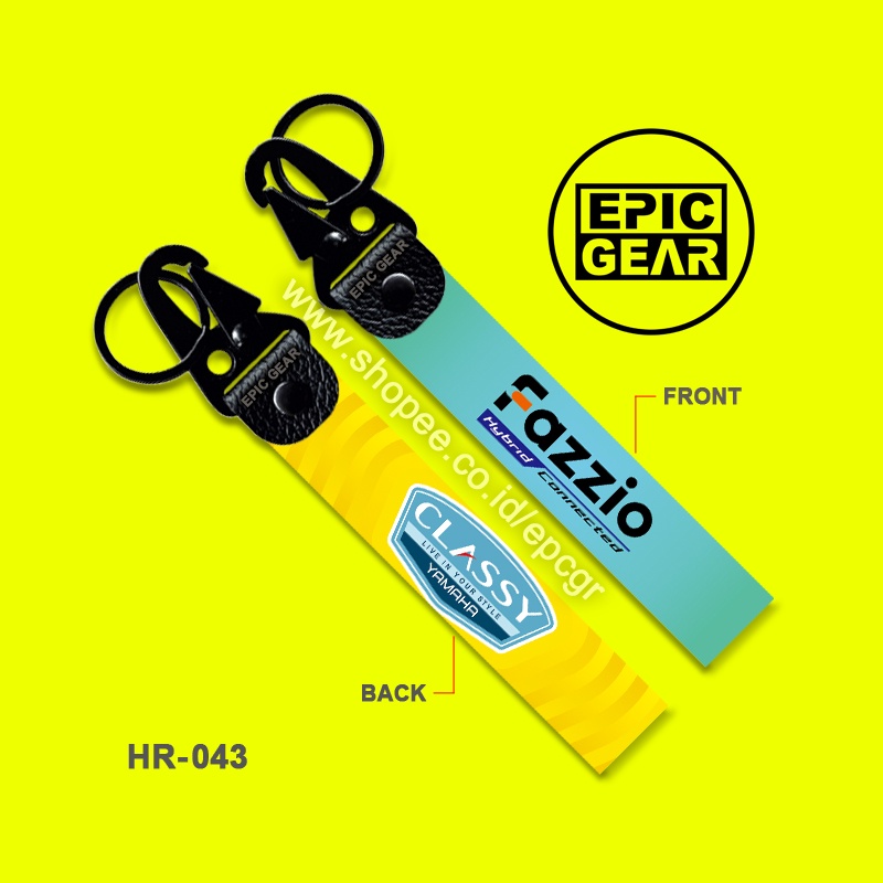 GANTUNGAN HIGH QUALITY KEYCHAIN YAMAHA FAZZIO PREMIUM KEYCHAIN ...