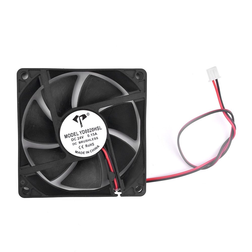 Pcbfun 8010/8015/8020/8025 D 5/12/24V 2.4W 8cm Cooling Fan Cooler for Computer Case | Shopee ...