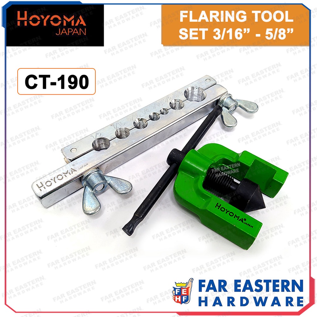 HOYOMA Flaring Tool Set 3/16" - 5/8" CT-190 HYHT | Shopee Philippines