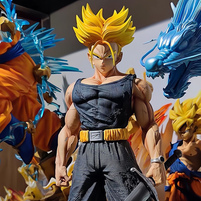 Oversized Dragon Ball Figure Temple Trunks GK Model Saiyan Anime ...