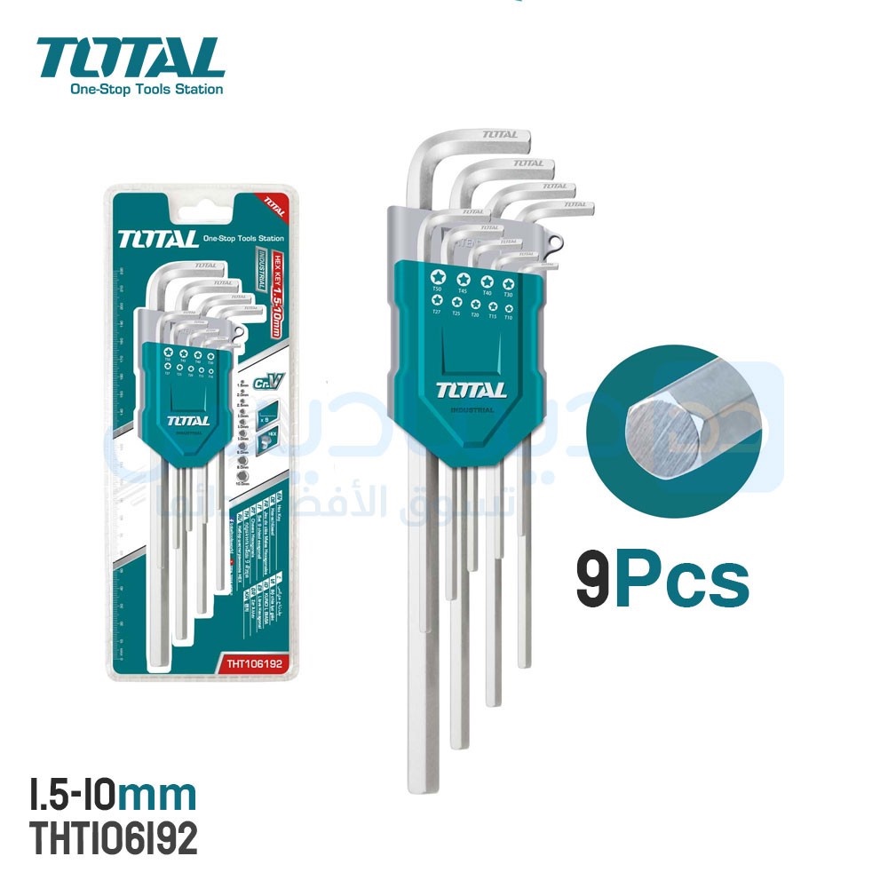 TOTAL Tools Hex Key allen THT106192 Hex Key ball point THT106292 Hex ...