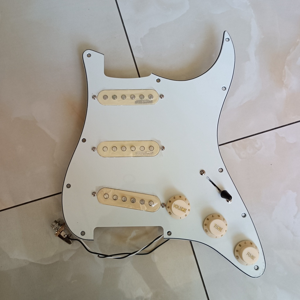 SSS Upgrade Prewired Strat Pickguard Set Multifunction Switch Yellow ...