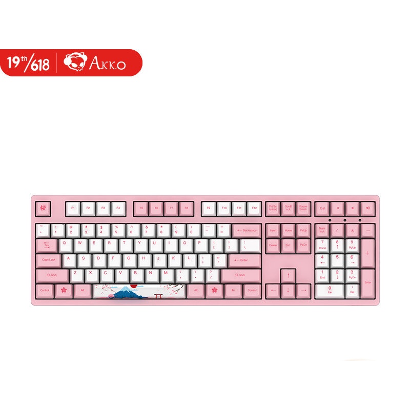 AKKO 3087 Mechanical Keyboard World Tour Tokyo Cherry Blossom Gaming ...