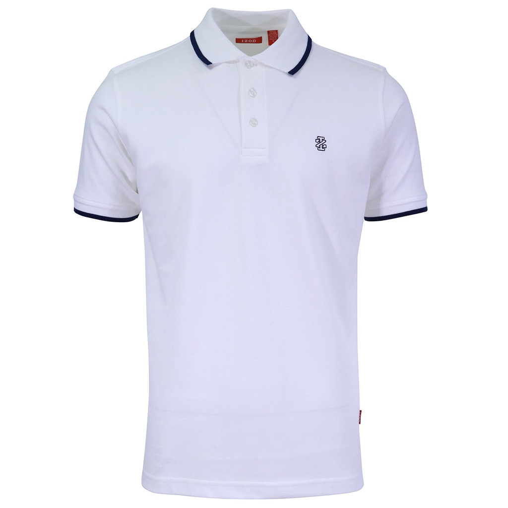 Izod Men's Basic Fit Plain Polo Shirt w/ Knitted Collar (White) | Shopee Philippines