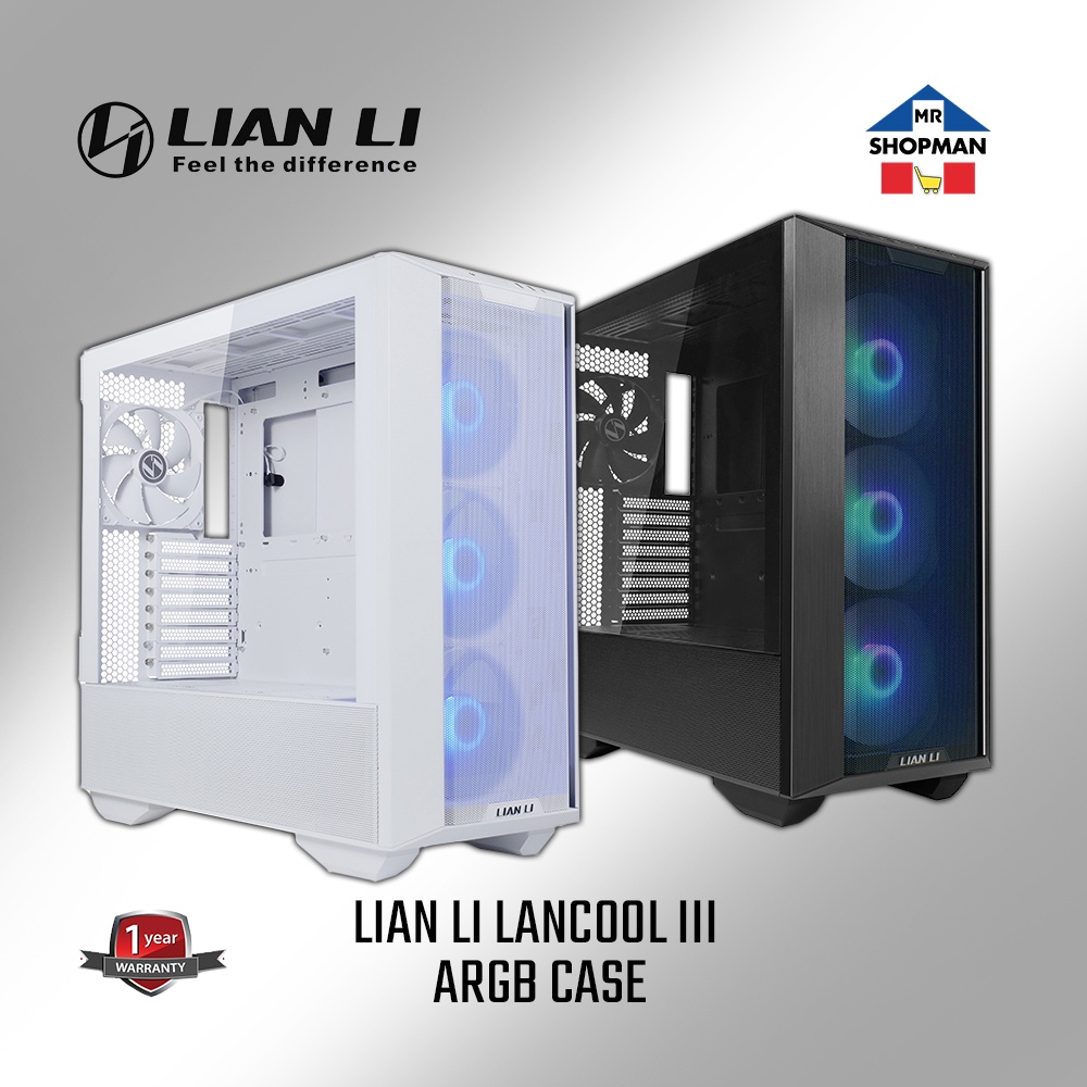Lian Li Lancool III ARGB / NON-RGB ATX PC Case Black White Lancool 3 ...