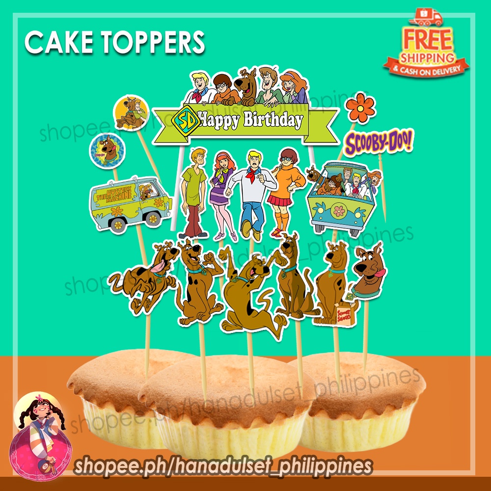 Scooby doo Topper | Cake Topper | Scooby doo cup cake toppers | Set ♥ ...