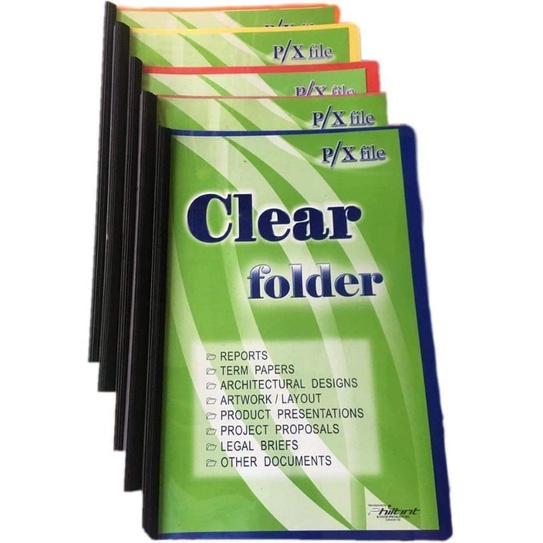 3pcs Sliding Clear Folder PIX (Long/Short) | Shopee Philippines