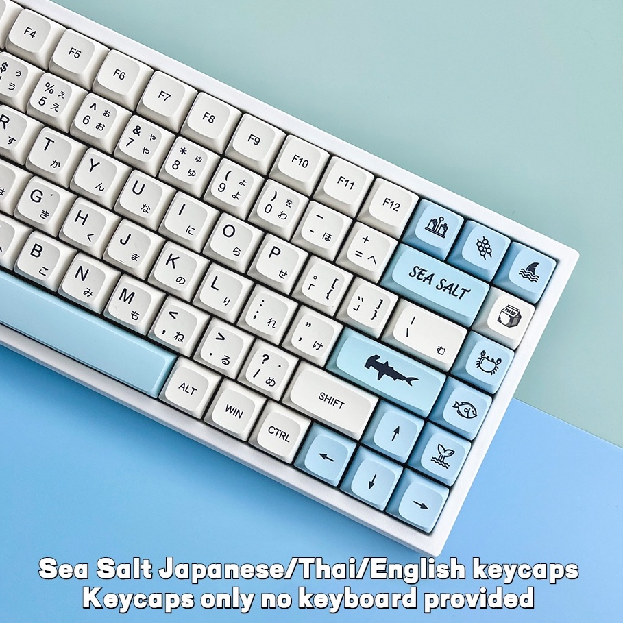 PBT Sea Salt English/Japanese/Thai Keycaps 138 Keys XDA Profile or ...