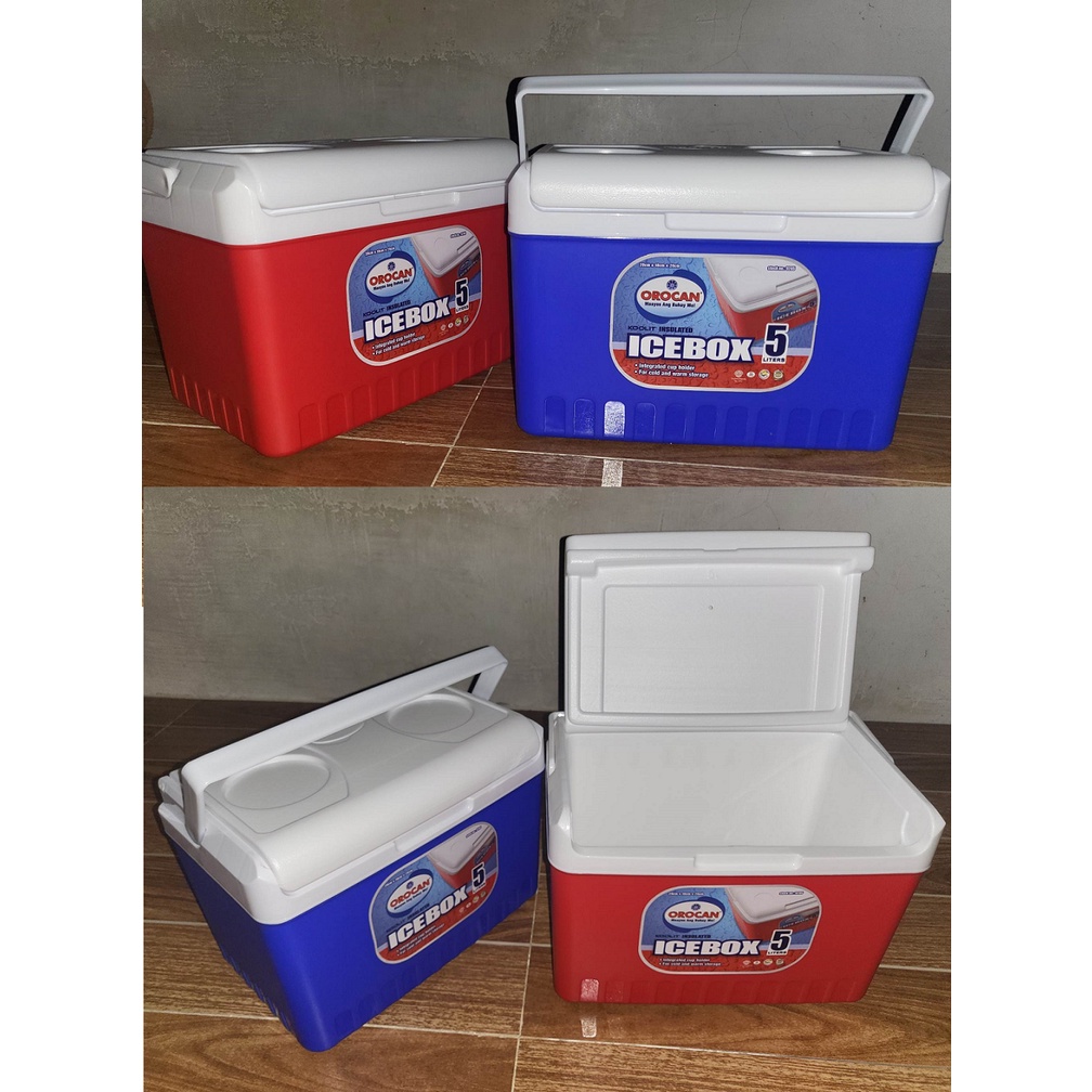 5L orocan ice box with cup holder / cold & warm beverages storage ...