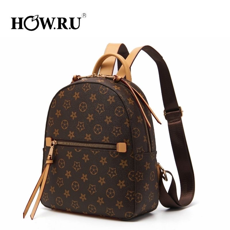 How.R.U New Original Leather Backpack | Shopee Philippines