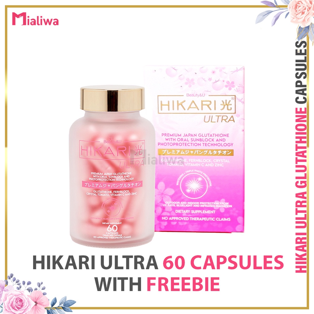 Hikari Slim & Ultra Glutathione Capsules, Pampapayat Slimming Pampaputi ...