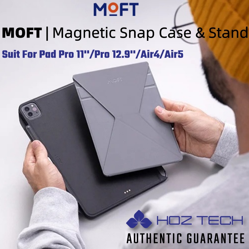 MOFT Snap Case&Stand For Pad Pro 11'',Pro 12.9'',Air 4,5/Magic Keyboard Adaptive,Magnet-friendly ...