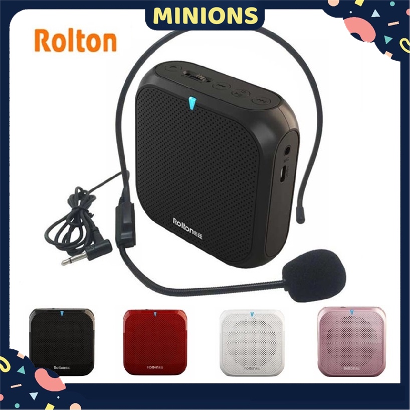 Rolton Portable Voice Amplifier Megaphone Booster with Wired Microphone ...