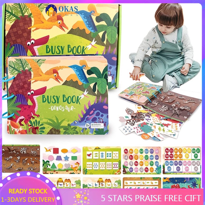 【10 Pages】 Busy Book Interactive Binder Educational Learning Book Quiet ...