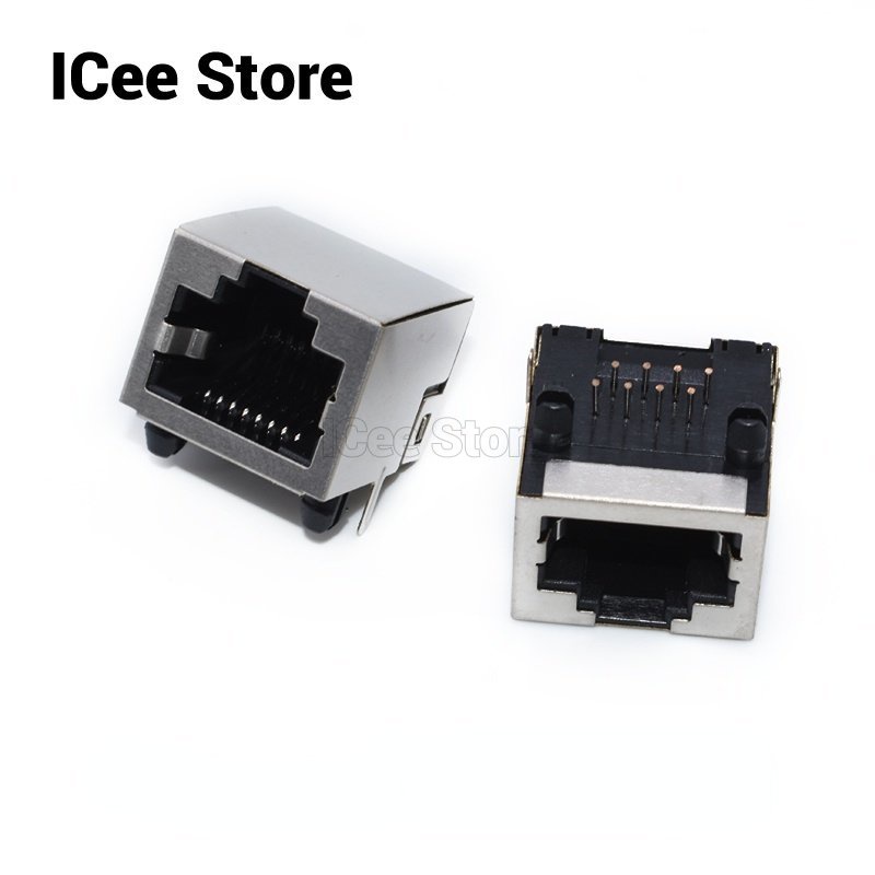 10Pcs RJ45 Socket 8Pin 911105A Net Cable Interface Shielded Crystal ...