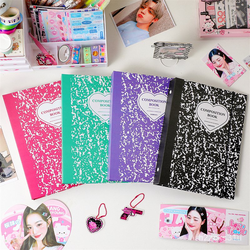 A5 Kawaii Marble Photocard Binder DIY Photocard Collect Book Idol Album ...