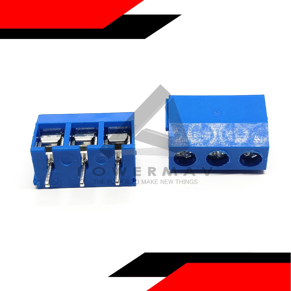 2pcs 3 pin terminal block blue 3pin terminal block KF301-3P KF301-5.0 ...